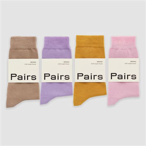 Merino Wool Socks Set In Brights And Pastels Pairs Socks