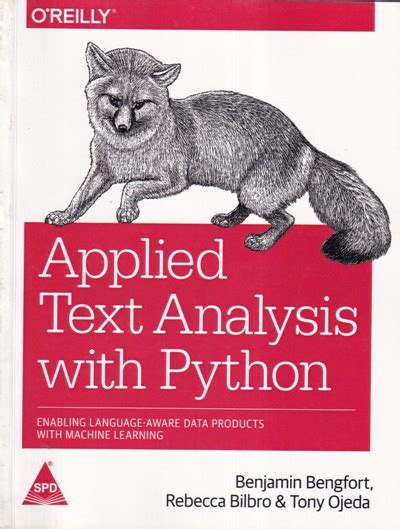 Applied Text Analysis With Python Benjamin Bengfort Rebecca Bilbro