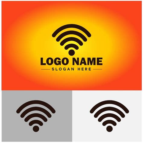 와이파이 로고 아이콘 무선 신호 파도 통신 기호 인터넷 와이파이어 웹 앱 표지 터 로고 프리미엄 벡터