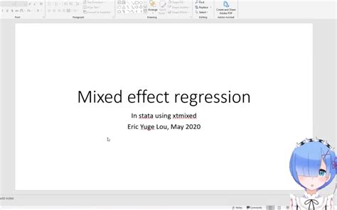 Stata多水平模型mixedmultilevel Model In Stata M O L L Y Stata多层次回归 哔哩哔哩视频