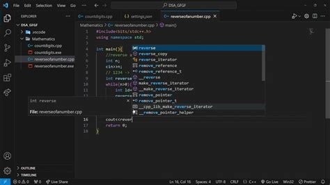Reverse Of A Number Cpp Youtube