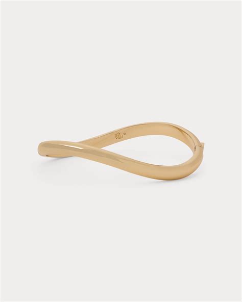 Gold Plated Brass Hinge Bangle For Women Ralph Lauren® Fr