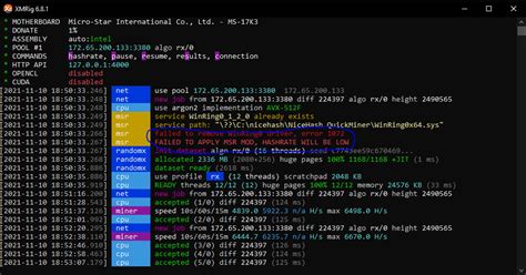 msr mod failed to apply · issue 2681 · xmrig xmrig · github