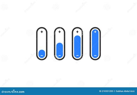 Vector Of Volume Slider Level Indicator Bar Icon Template Stock Vector