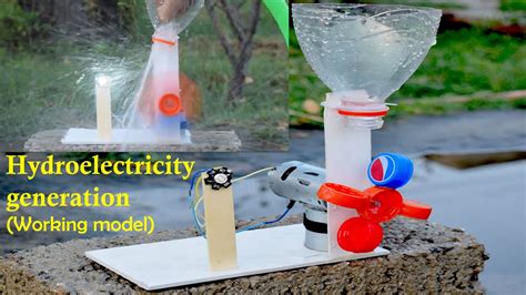 Science Project How To Make Mini Hydro Electricity Generation Dam Working Model Youtube