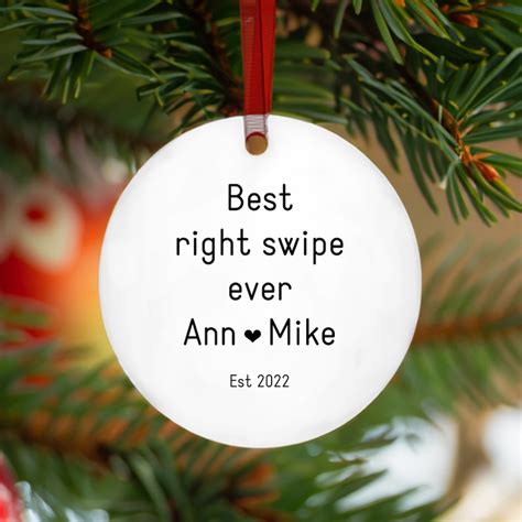 Best Right Swipe Ornament Online Dating T Personalized Etsy