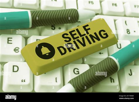 Sign Displaying Self Driving Business Overview Autonomous Vehicle Ability To Navigate Without