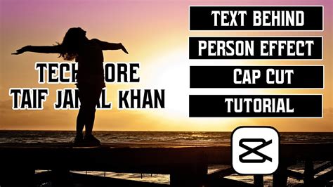 How To Add Text Behind A Moving Object Very Easy Capcut Tutorial Youtube