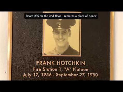 Lafd History Line Of Duty Death Anniversary For Firefighter Ii Frank