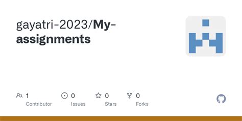 Github Gayatri 2023my Assignments