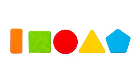 기하학적 인 모양에 화려한 나무로 되는 장난감 블록입니다 화려한 텍스처입니다 주황색 사각형 녹색 광장 빨간색 노란색 삼각형 원과