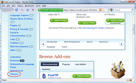 Change Mozilla Firefox Theme