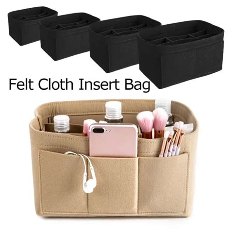 Insert Pouch Organizer Handbag Insert Bag Inner Bag Purse Liner Felt