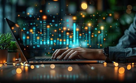 Digital Data Analysis And Technology Premium Ai Generated Image