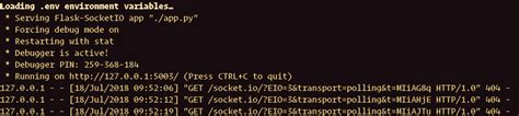 no log output · issue 603 · miguelgrinberg flask socketio · github