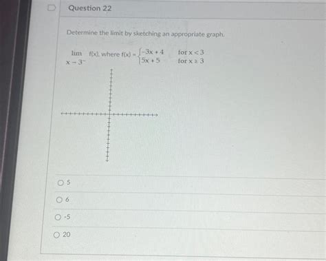 Solved Determine The Limit By Sketching An Appropriate Chegg Com