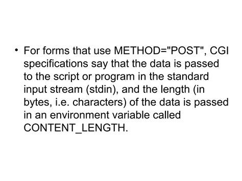 Common Gateway Interface Ppt