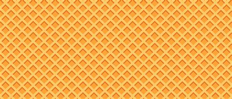Seamless Realistic Wafer Pattern Wafer Background Ice Cream Cone Vector Texture Sweet Dessert