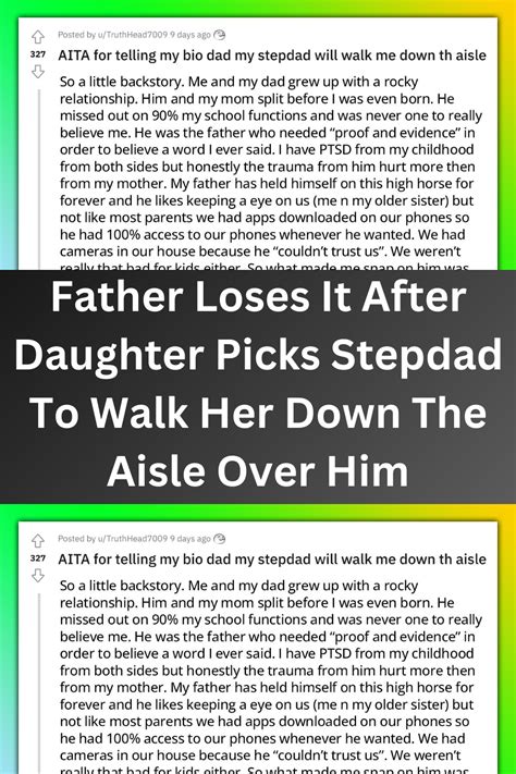 Father Loses It After Daughter Picks Stepdad To Walk Her Down The Aisle Over Him Artofit