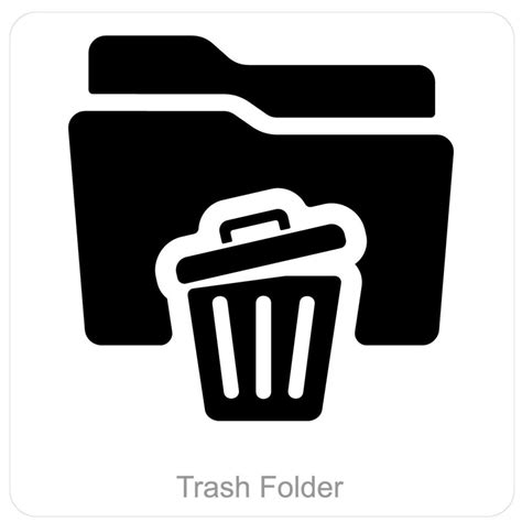 Trash Folder And Folder Icon Concept 25903205 Vector Art At Vecteezy