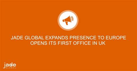 Jade Global On Linkedin Jade Global Expands Presence To Europe Opens Its First Office In Uk Read…