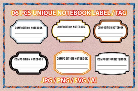 Notebook Label With Tag Graphic By Sk Studio Creative Fabrica