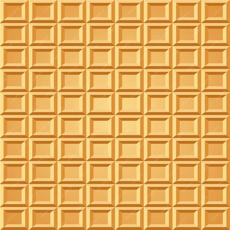 Premium Vector Baked Waffle Seamless Pattern Wafer Repeating Texture