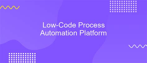 Low Code Process Automation Platform Apix Drive