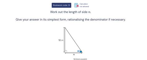 Bookwork Code 31 Calculator Not Allowed Work Studyx