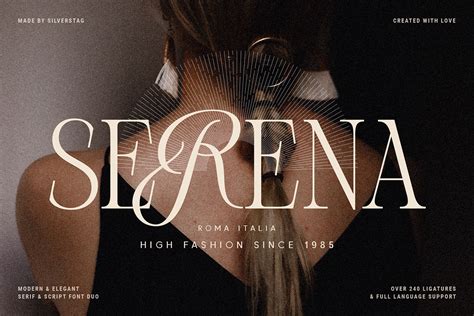 Bespoke Display Elegant Serif And Script Font Duo Behance