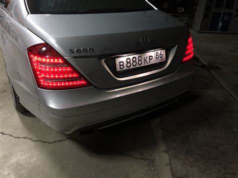 LED подсветка заднего Номера — Mercedes-Benz S-Class (W221), 5,5 л ...