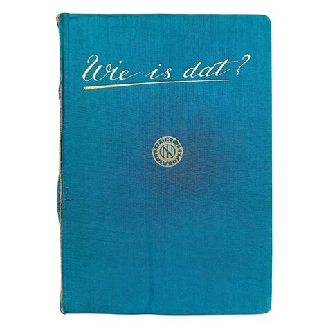 Original 1930s Wie Is Dat Book From The Personal Collection Of Max