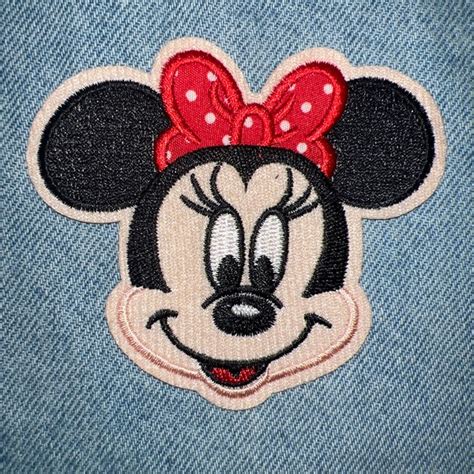 Mickey Patch Minnie Mouse Patch Disney Iron On Patch Embroidery Patches For Denim Jacket