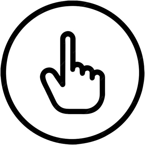 Premium Vector Finger Pointing Icon
