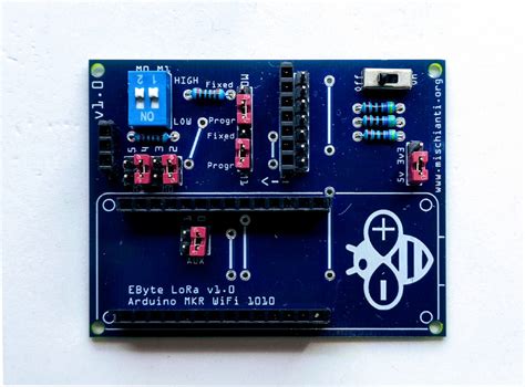Arduino Mkr Wifi 1010 Ebyte Lora Exx Shield Up View Renzo Mischianti
