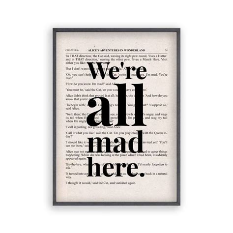 Alice In Wonderland Quotes Were All Mad Here