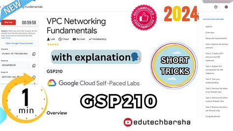 Vpc Networking Fundamentals Gsp210 Lab Solution Qwiklabs Arcade