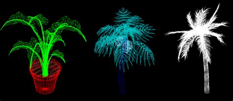 Three Different Types Of Tree And Plants Cad Blocks Download The CAD Drawing File Now Cadbull
