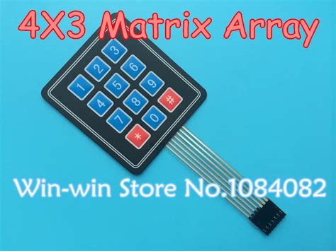 1pcslot 43 Matrix Array Matrix Keyboard 12 Key Membran Membrane