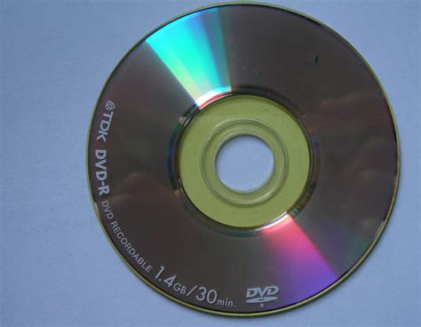 Mini DVD-R by TDK showing disc error on Sony Camera