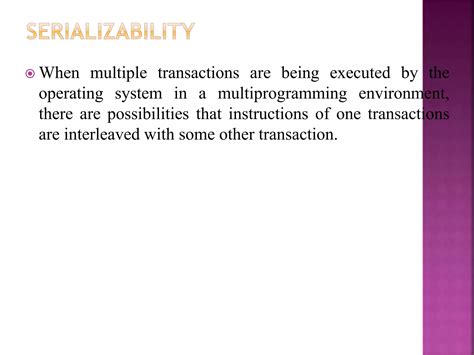 Serializability In Dbms Pptx