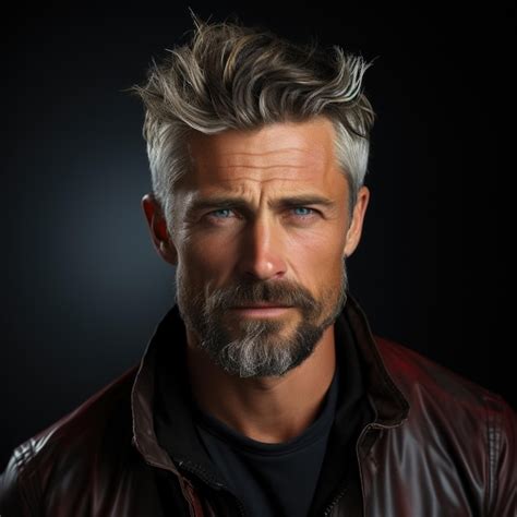Premium Ai Image European Beautiful Aging Young Looking Men