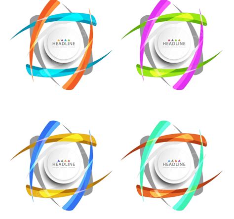 Brochure Header Layout Template Folder Presentation Flat Vector Folder Presentation Flat Png