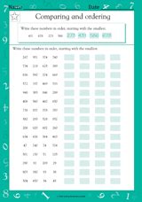 Comparing And Ordering Numbers I Worksheet Grade TeacherVision