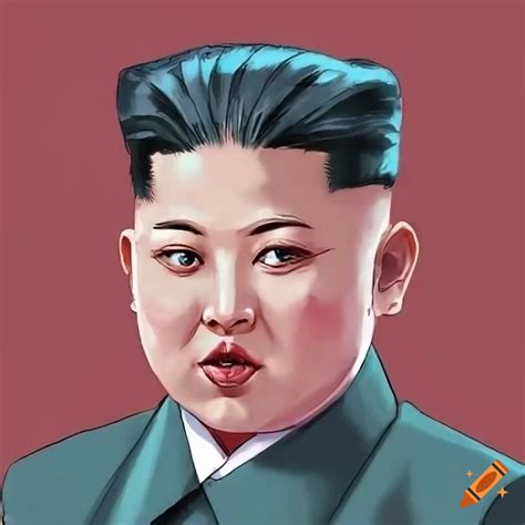 Reimagined Portrait Of Kim Jong Un As An Anime Character On Craiyon