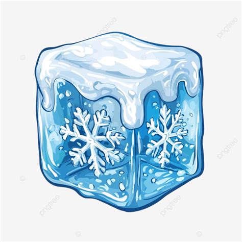 Zak Met Ijsblokjes Clipart Ijs Garant De Ijslijn Premium