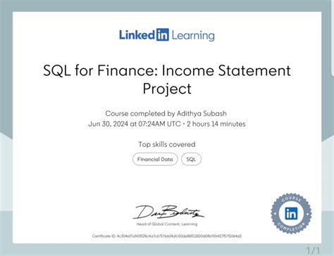 Adithya Subash On Linkedin I Am Initiated Towards The Sql Which Was