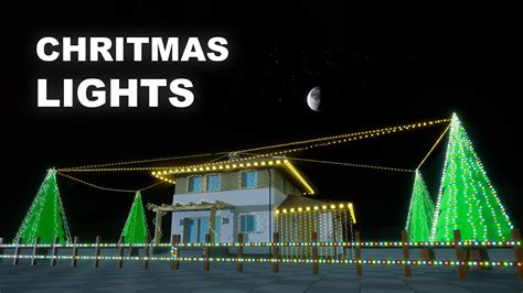 unreal engine 5 procedural christmas lights demo youtube