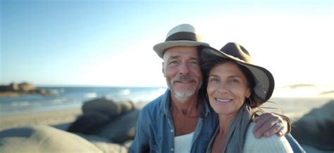 Premium Photo Cute Senior Middle Aged Retiree Couple With Perfect