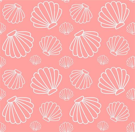 Premium Vector Vector Seamless Pattern Of Shell And Sea Stars